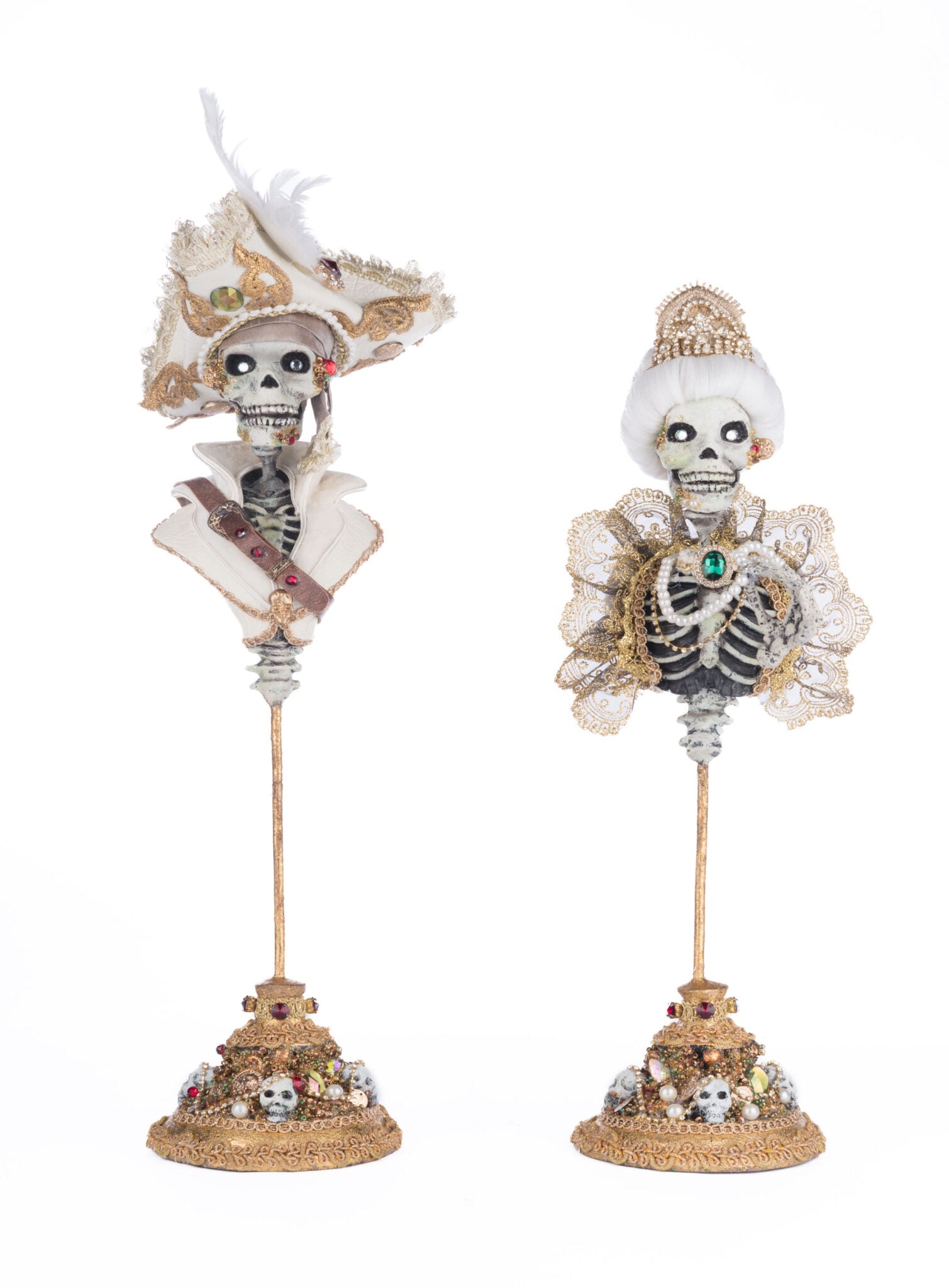 Male and Female Skeleton Bust Tabletop Assortment of 2 – Katherine's ...