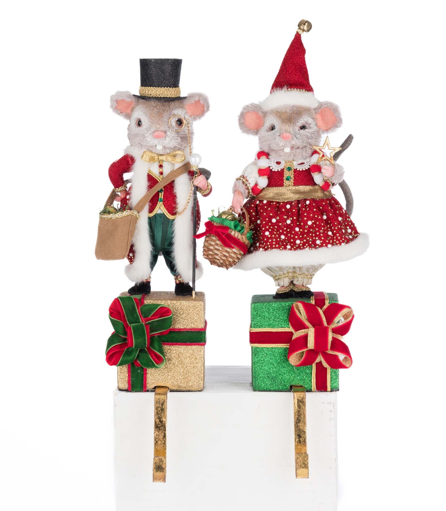Christmas Ball Mouse Stocking Holder Assortment of 2 – Katherine's ...